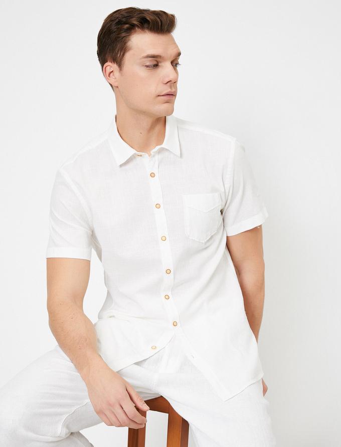 Erkek Slim Fit Gömlek, Slim Fit Beyaz Gömlek Modelleri | Koton