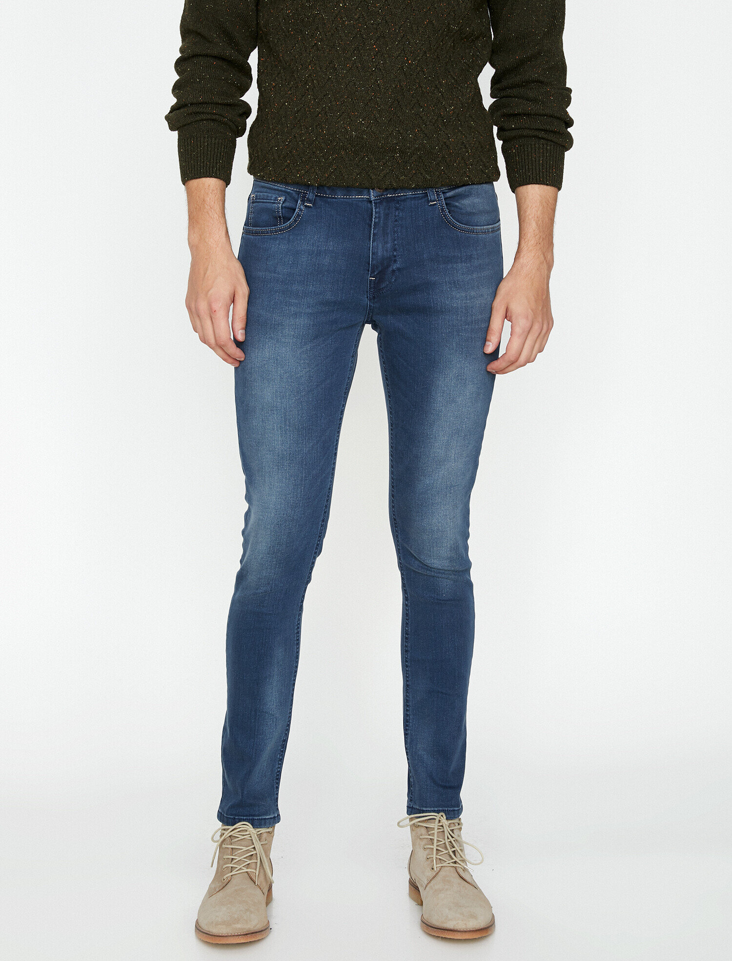 Yeşil Erkek Michael Jean Pantolon 9KAM43528LD | Koton