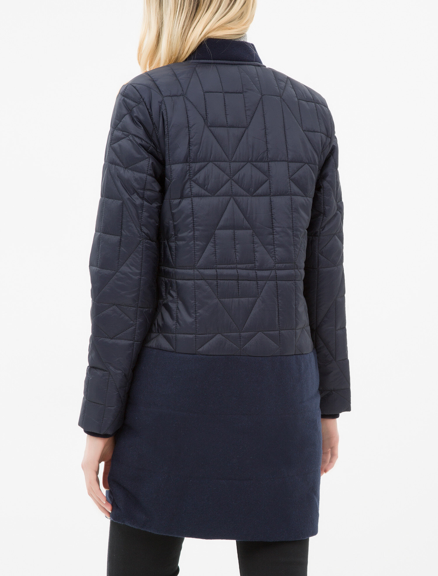 Lacivert Kadın Color Block Coat 6KAK08730OW | Koton