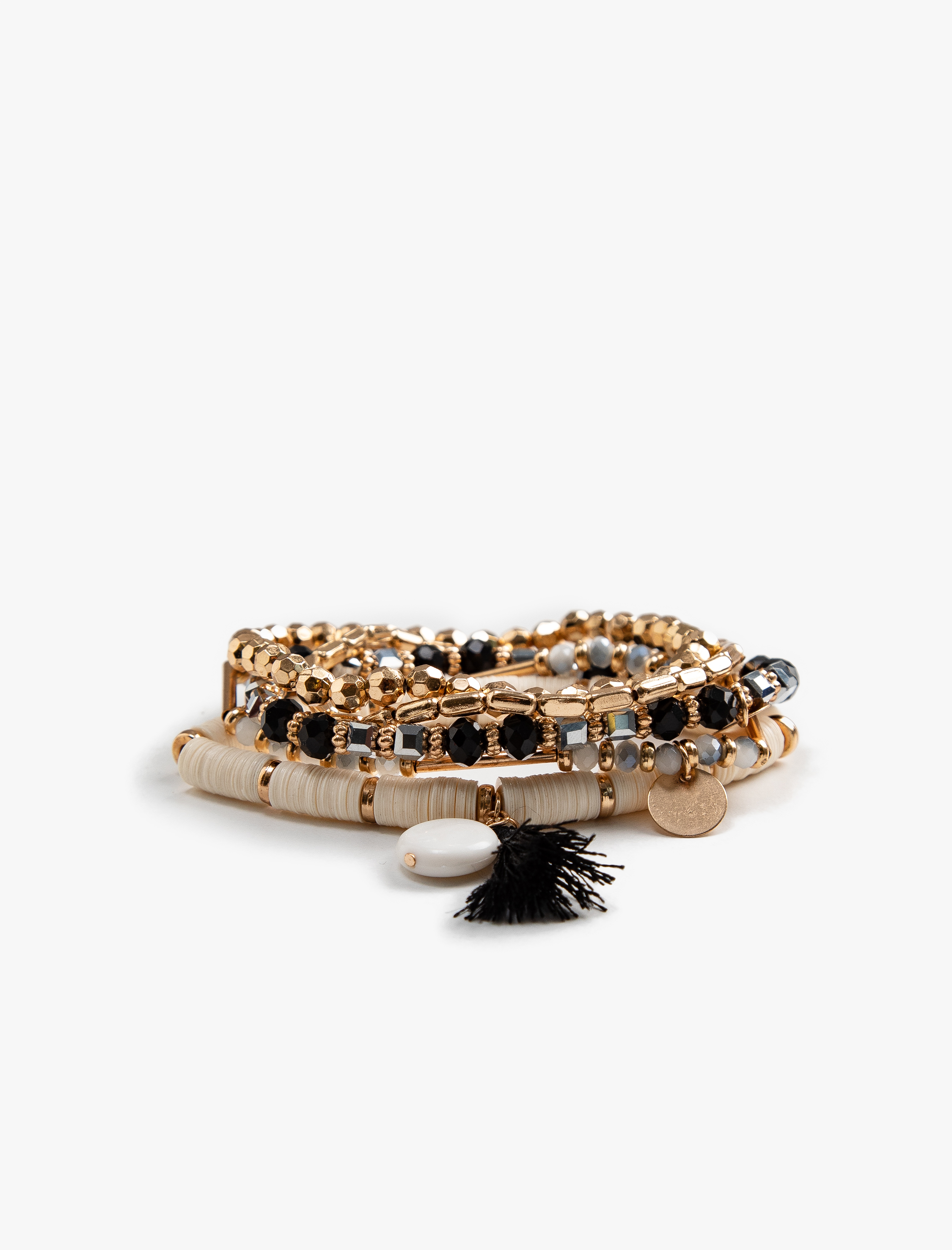 Ekru Kadın Çoklu Boncuklu Bileklik Seti 2SAK70206AA | Koton