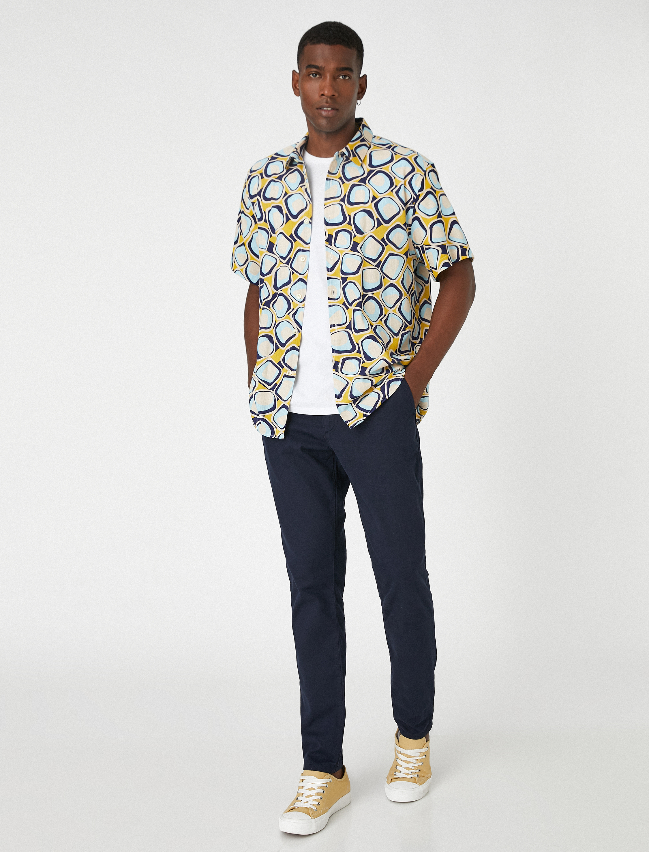 Lacivert Erkek Basic Chino Pantolon Pamuklu 2SAM40139HW | Koton