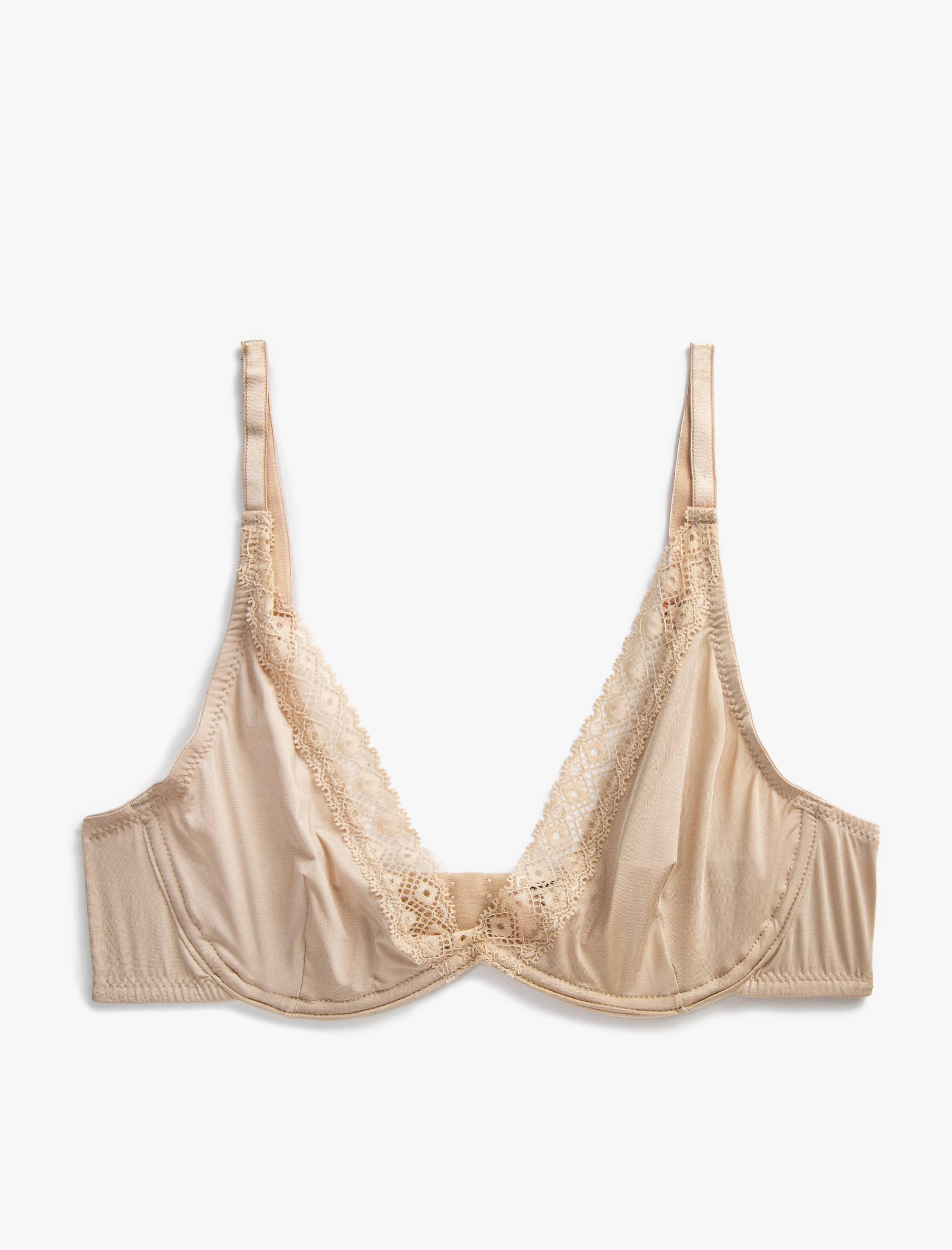 Gri Kadın Dantelli Balenli Sütyen 2SLK10039MK | Koton