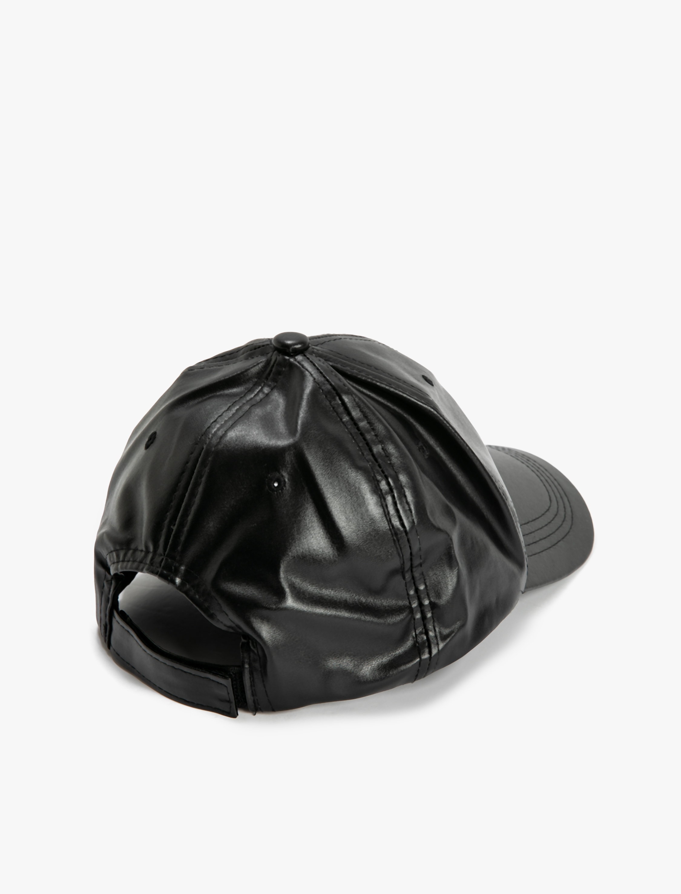 Siyah Kadın Cap Şapka Suni Deri 3WAK40004AA | Koton