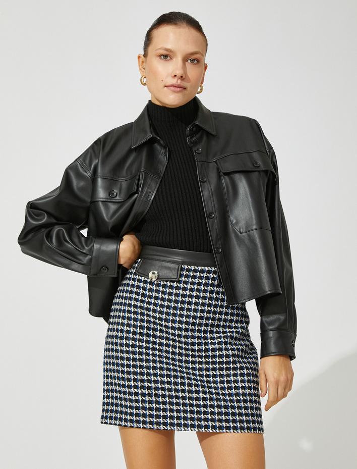 Kadın Deri Etek, Siyah Deri Etek, Deri Mini Etek Modelleri | Koton