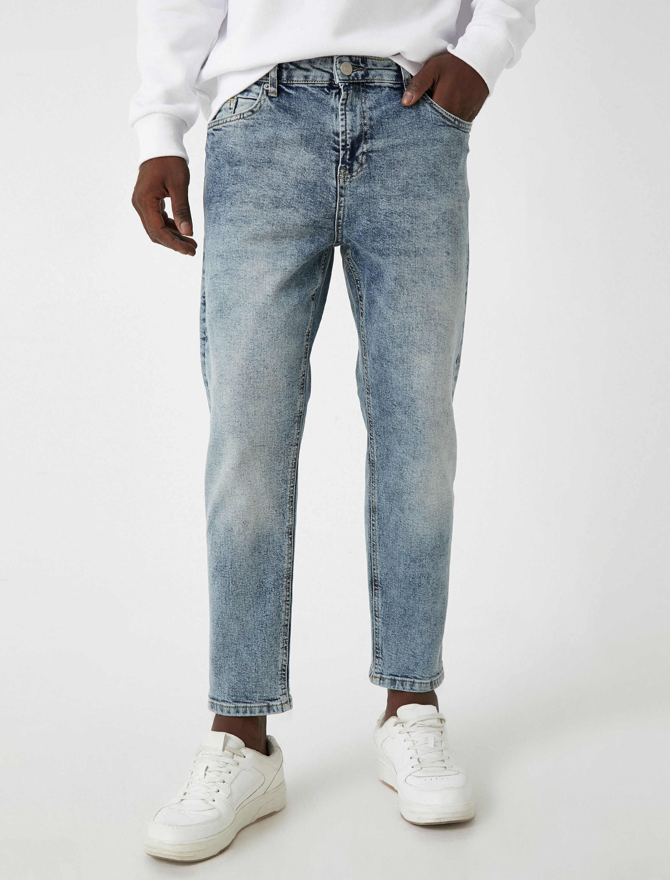 Lacivert Erkek Tapered Fit Jean Pantolon - Joe Jean 3WAM40052ND | Koton