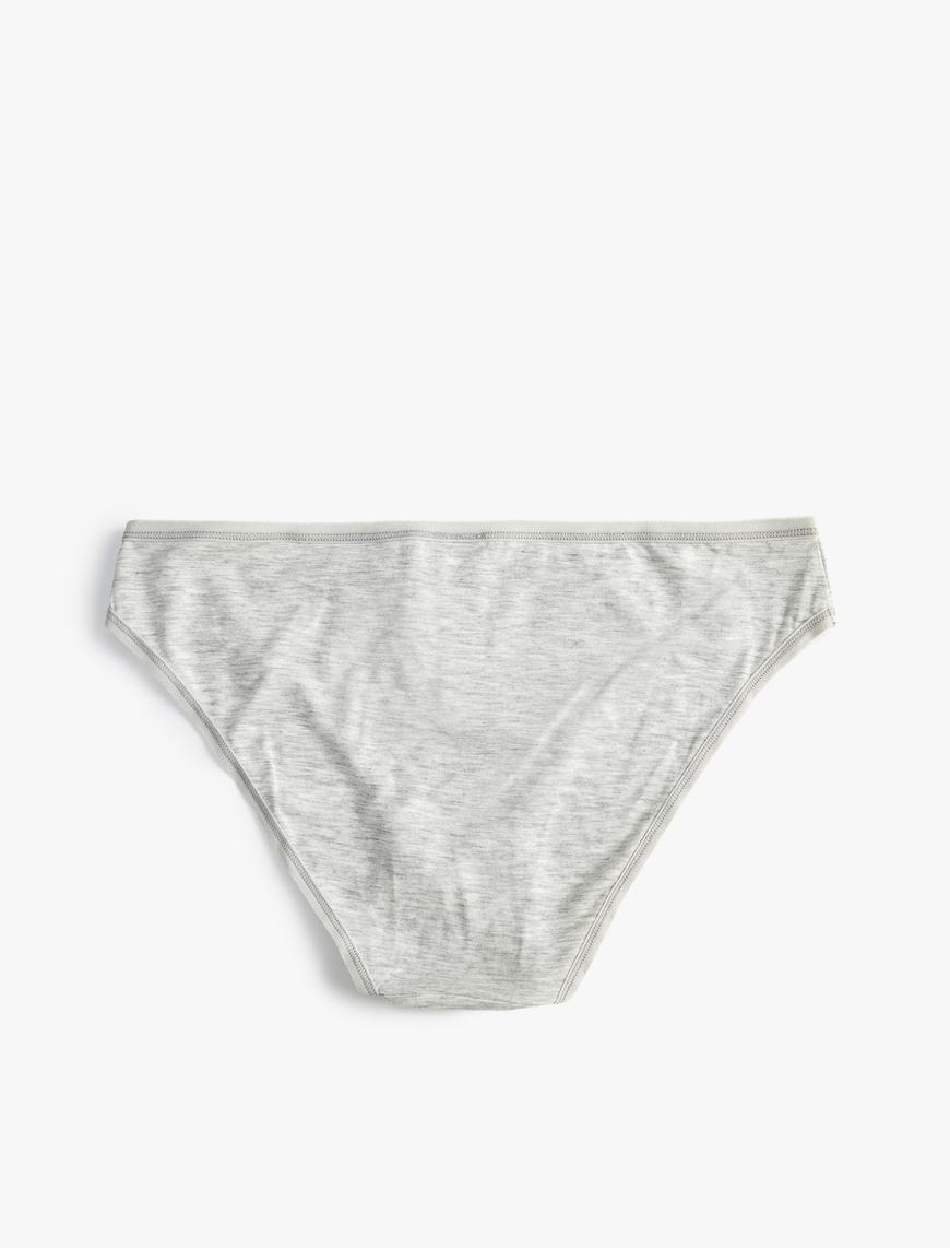 Gri Kadın Basic Külot Brief Modal 3SLK30200MK | Koton