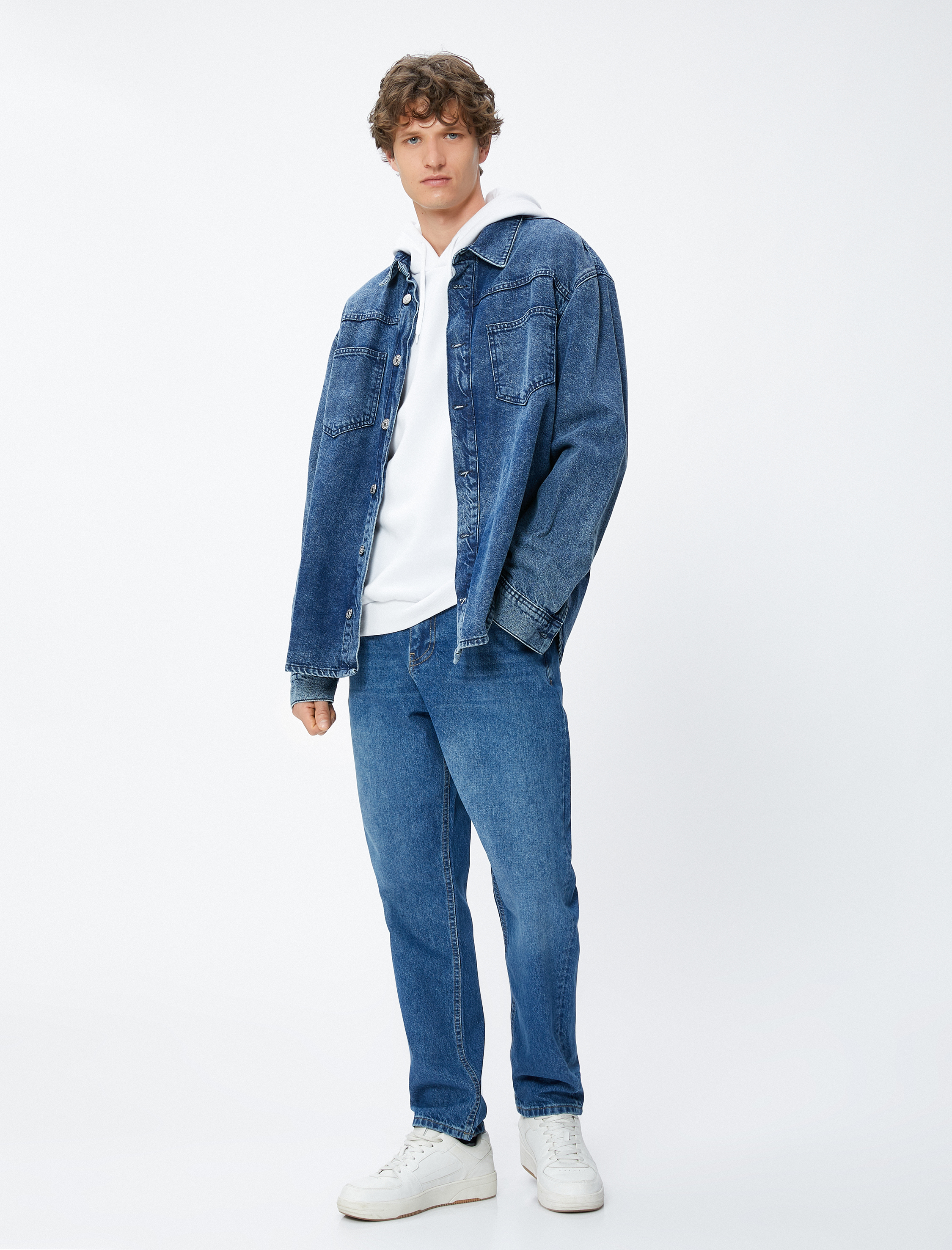 Lacivert Erkek Tapered Fit Jean Pantolon - Joe Jean 4WAM40069ND | Koton