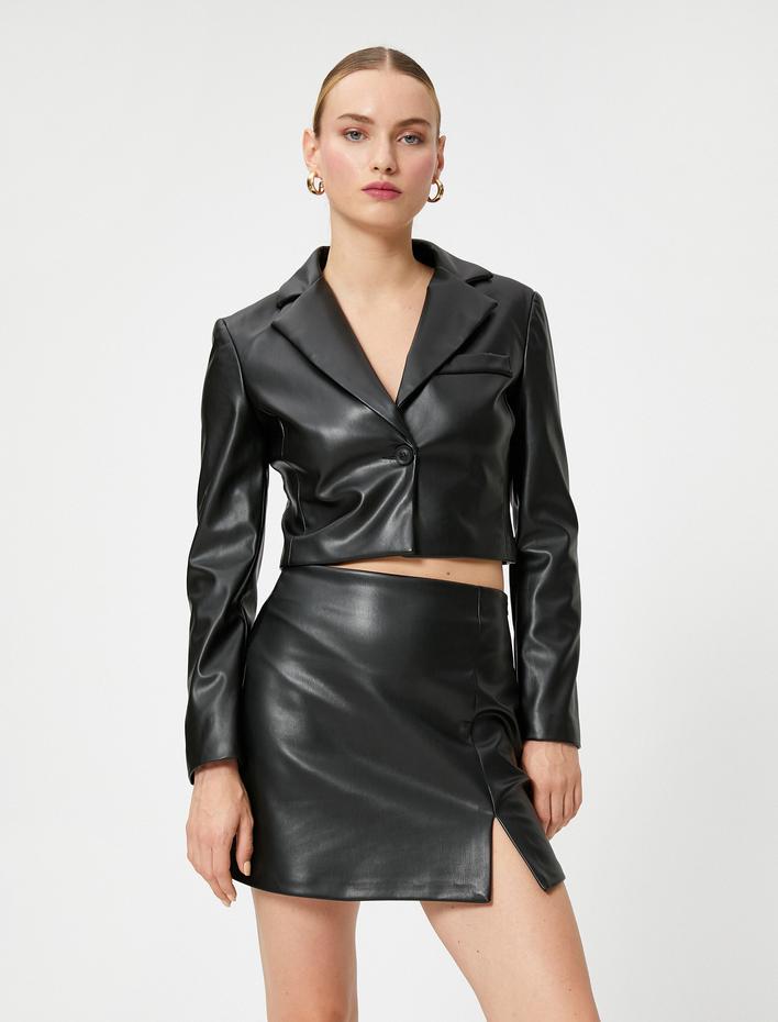 Kadın Deri Etek, Siyah Deri Etek, Deri Mini Etek Modelleri | Koton