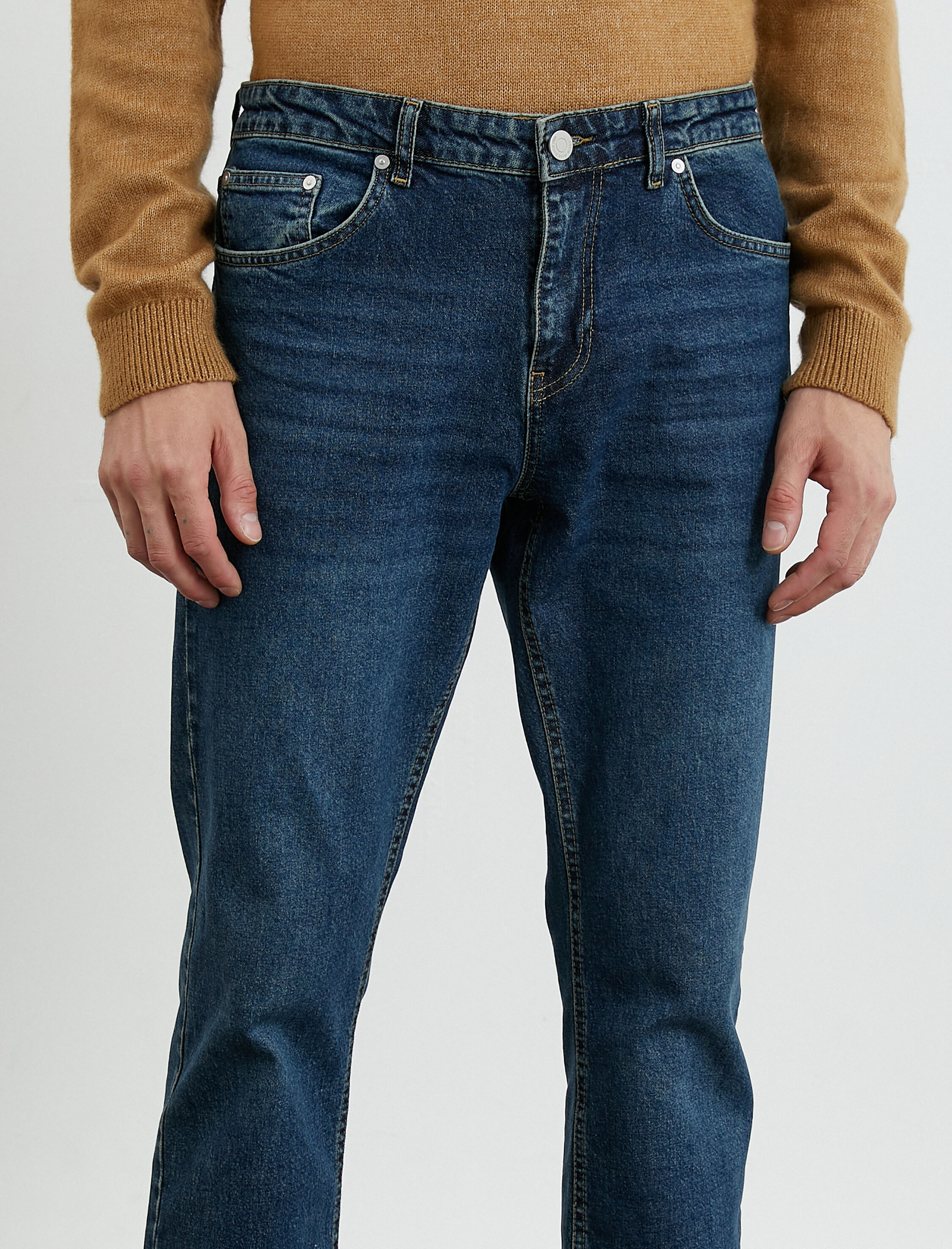 Lacivert Erkek Straight Fit Boru Paça Kot Pantolon - Mark Jean ...