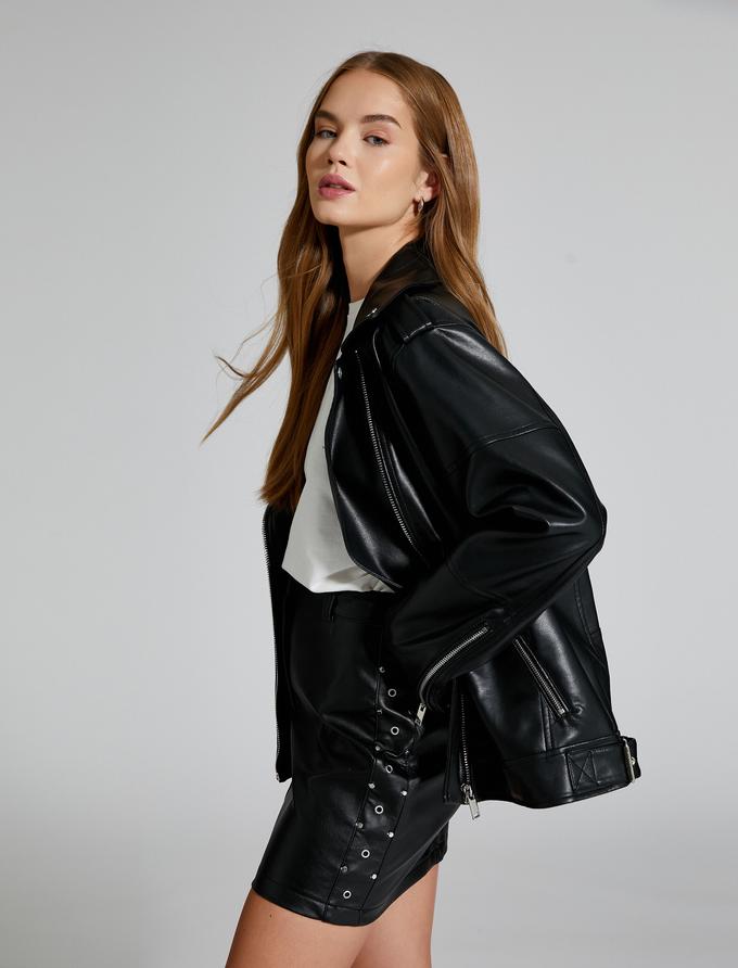 Kadın Deri Etek, Siyah Deri Etek, Deri Mini Etek Modelleri | Koton