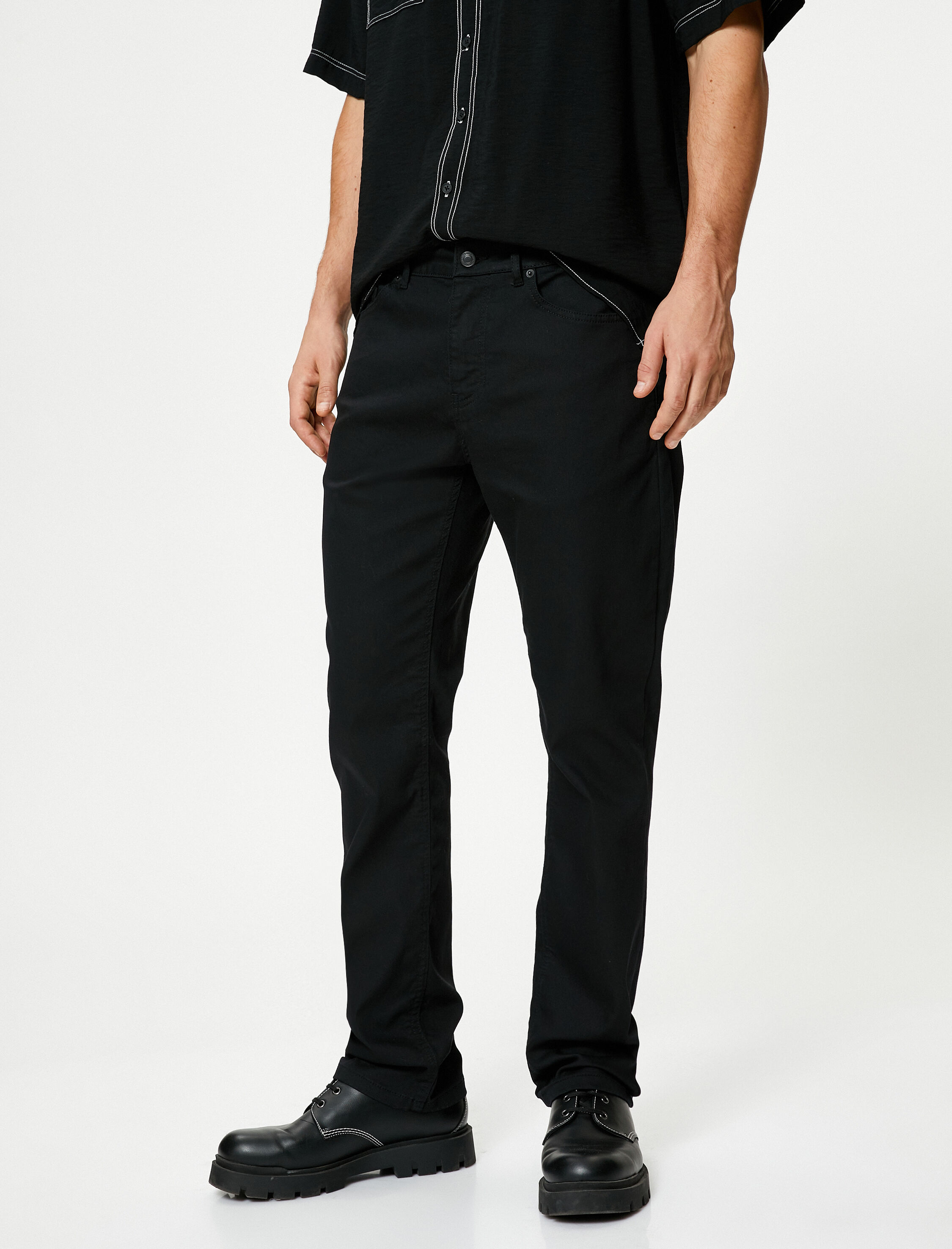 Siyah Erkek Straight Fit Boru Paça Kot Pantolon - Mark Jean 4SAM40045ND ...