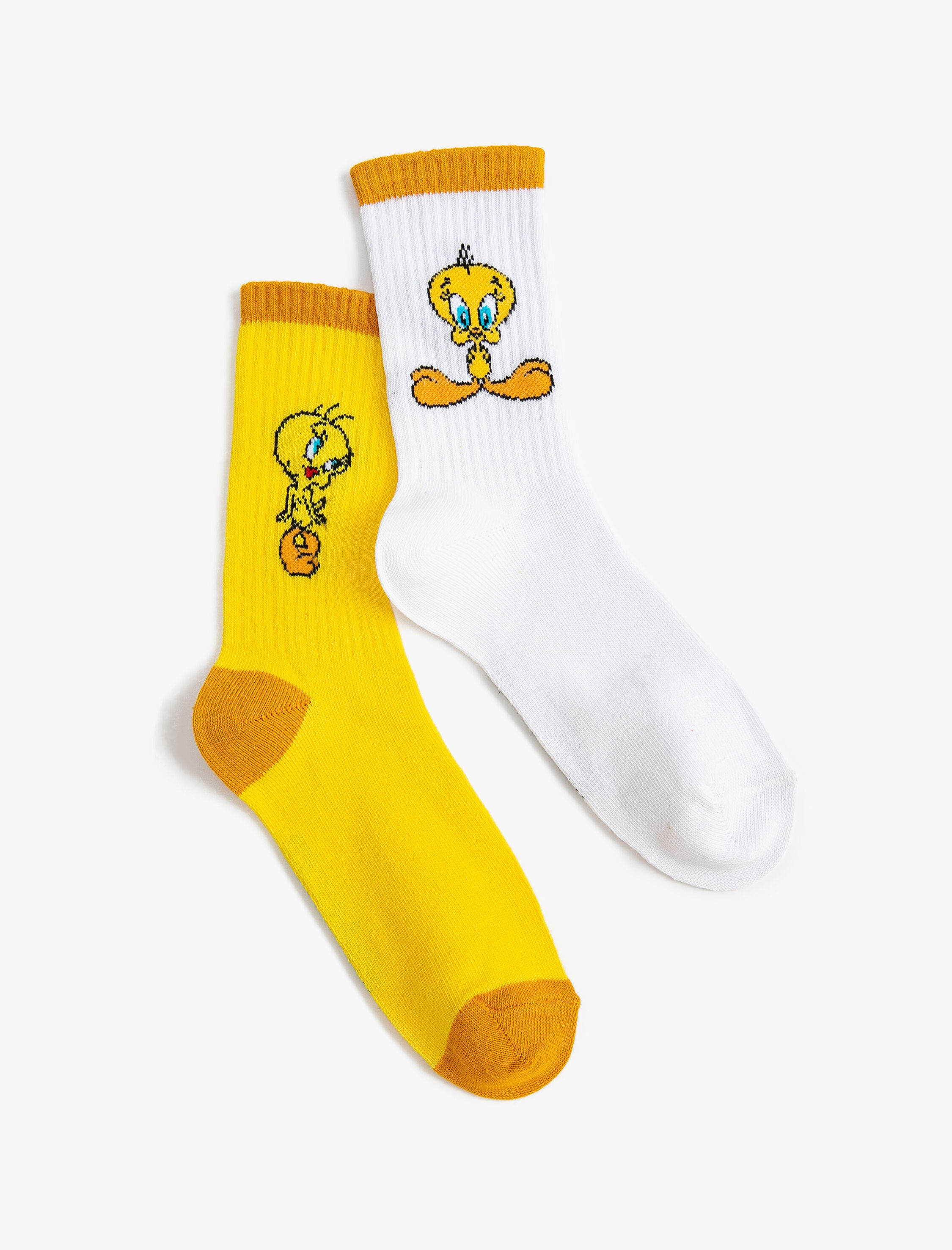 Mavi Kız Çocuk 2'li Tweety Baskılı Çorap Lisanslı Pamuklu 3SKG80010AA ...