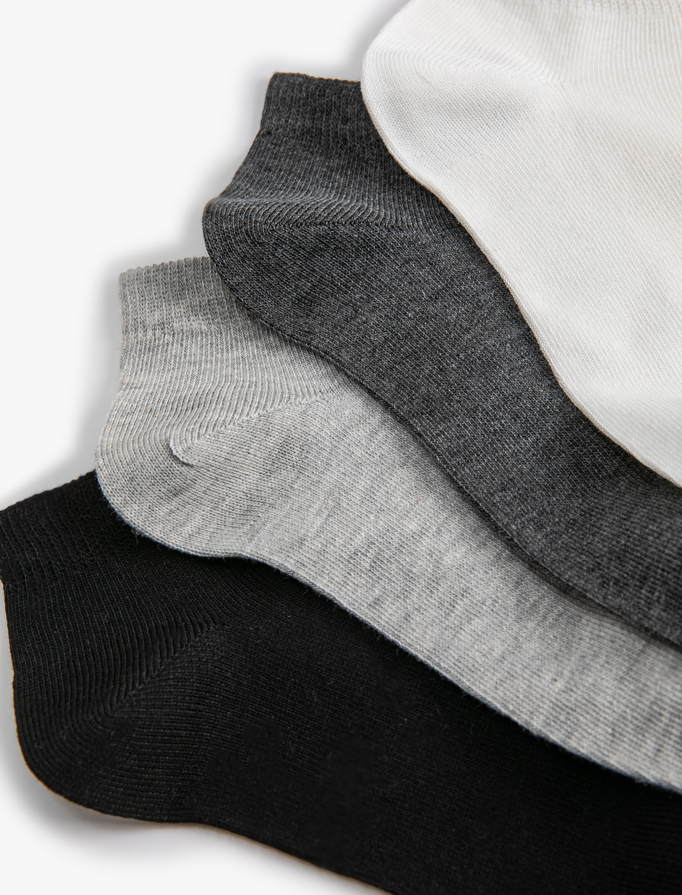 Siyah Erkek Çocuk 4'lü Basic Çorap Seti 4SKB80006AA | Koton