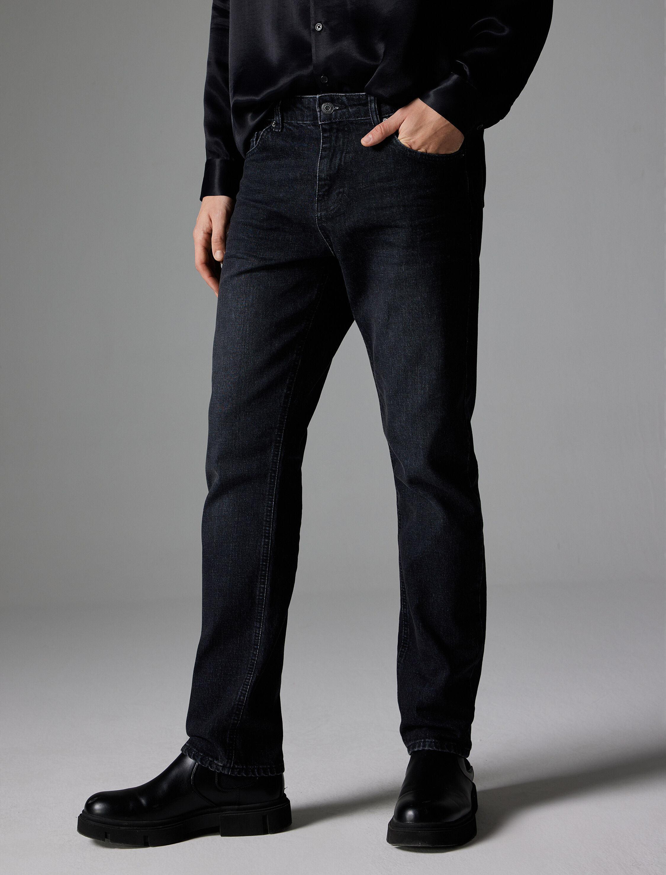 Siyah Erkek Straight Fit Boru Paça Kot Pantolon - Mark Jean 4WAM40080ND ...