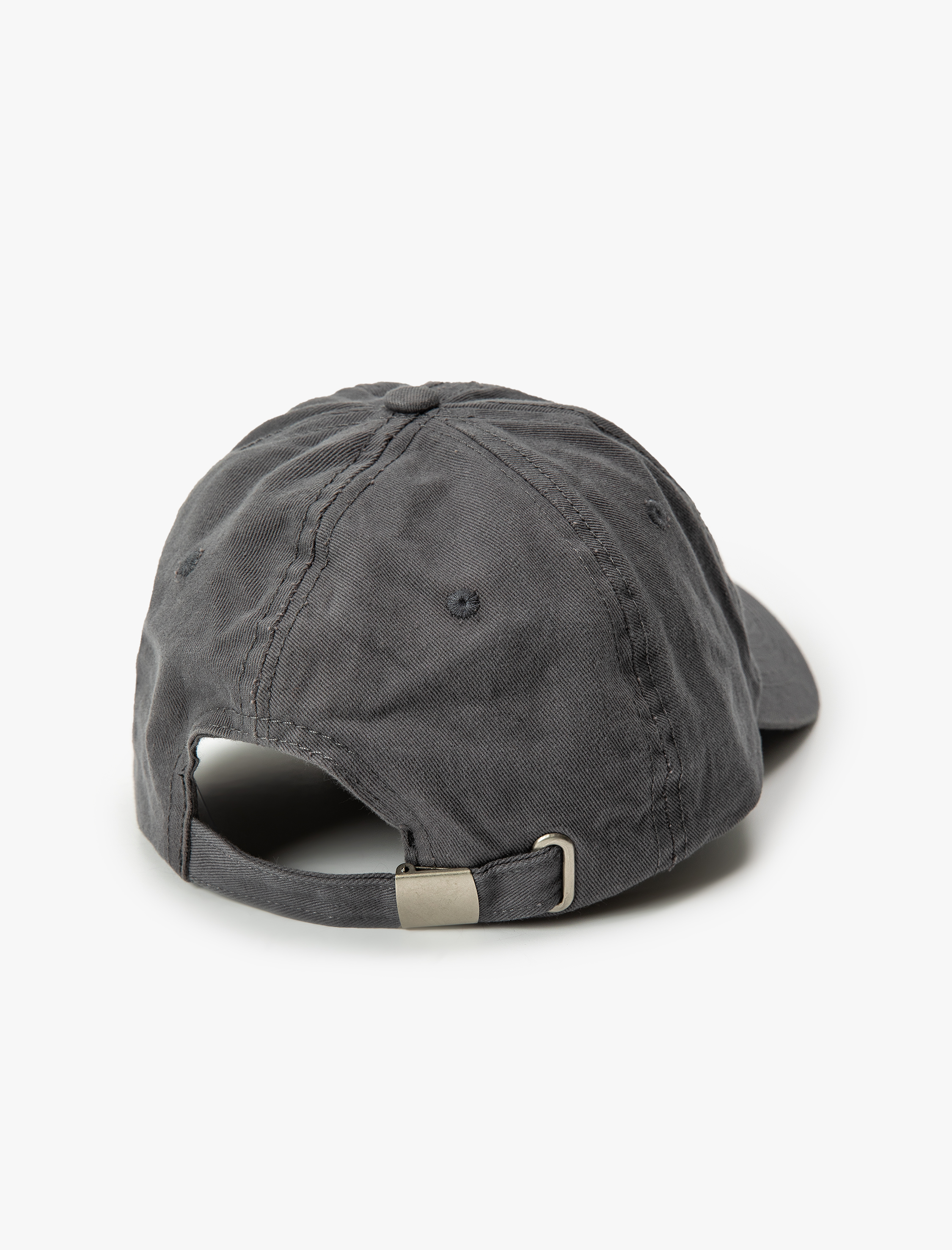 Siyah Erkek Kolej Şapka Kep Slogan İşlemeli Kabartmalı 4SAM40021AA | Koton