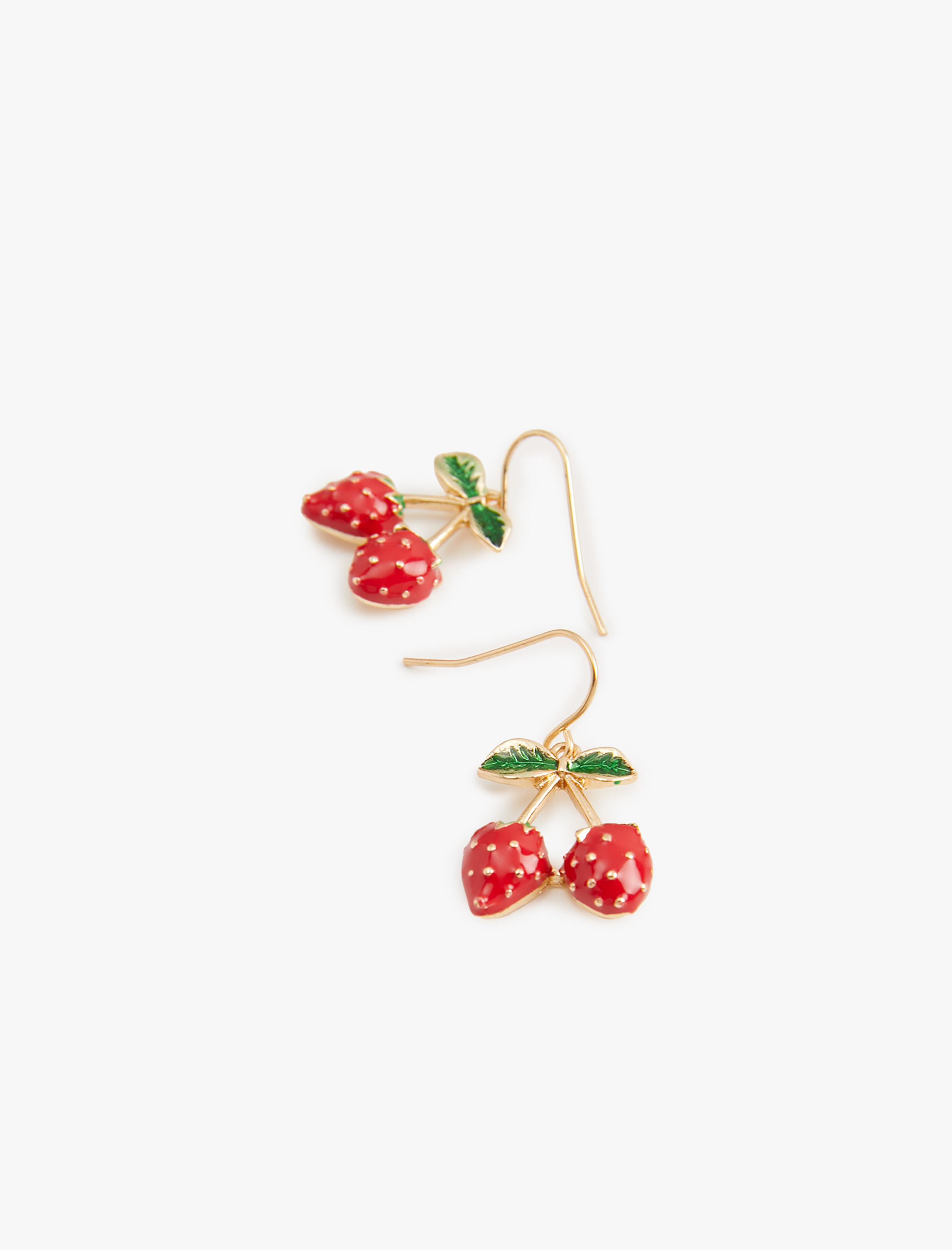 Kırmızı Kadın Çilek Küpe Çinko Alaşım 4SAK70558AA | Koton