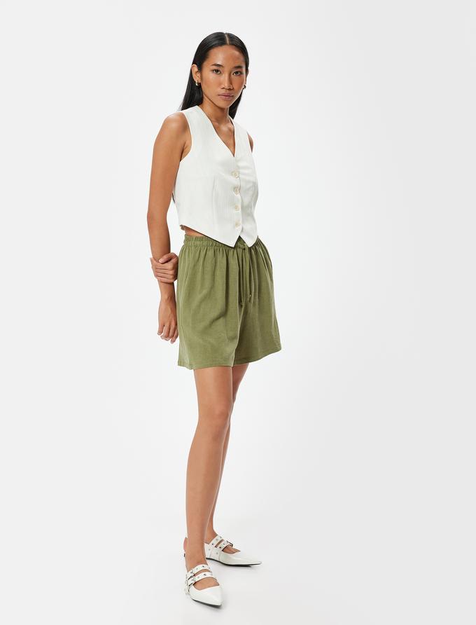 Keten Şort Kadın Modelleri ve Fiyatları | Koton