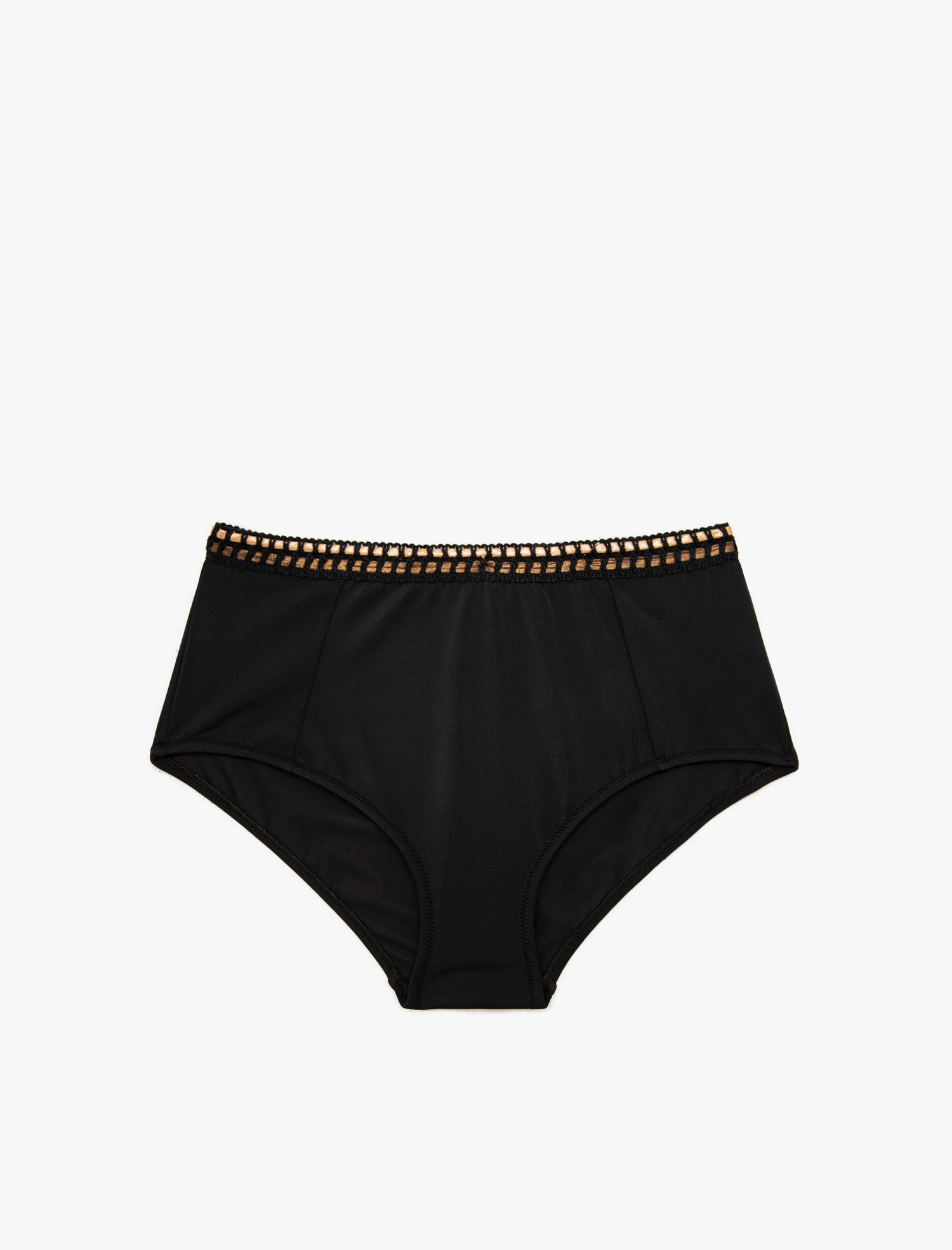Siyah Kadın Yüksek Bel Bikini Altı 9yak88618mm Koton
