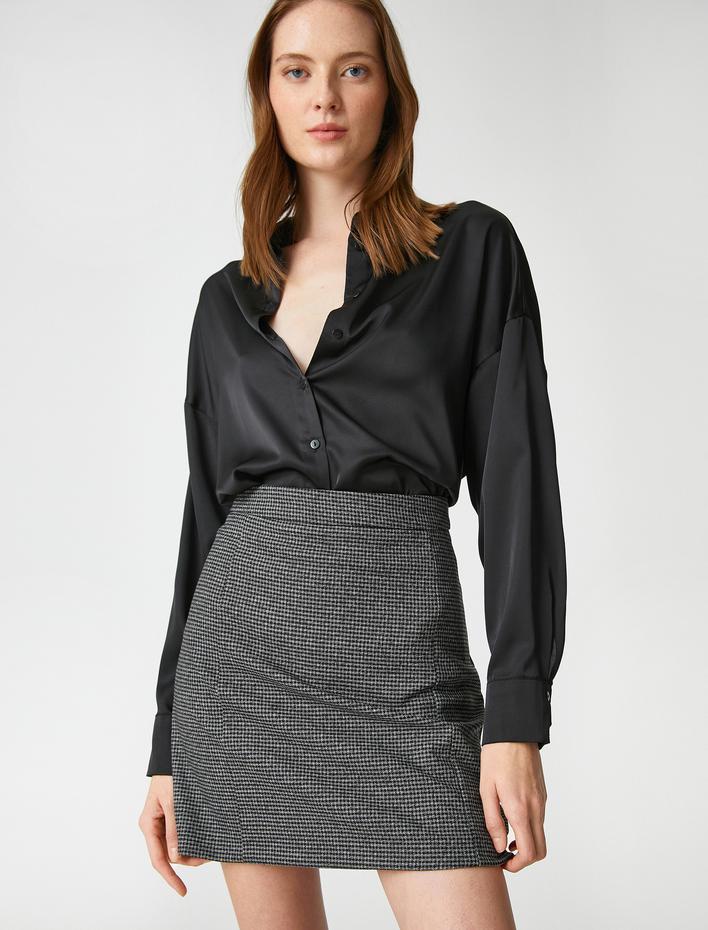 Kadın Kareli Etek, Ekoseli Etek, Kareli Mini Etek Modelleri | Koton