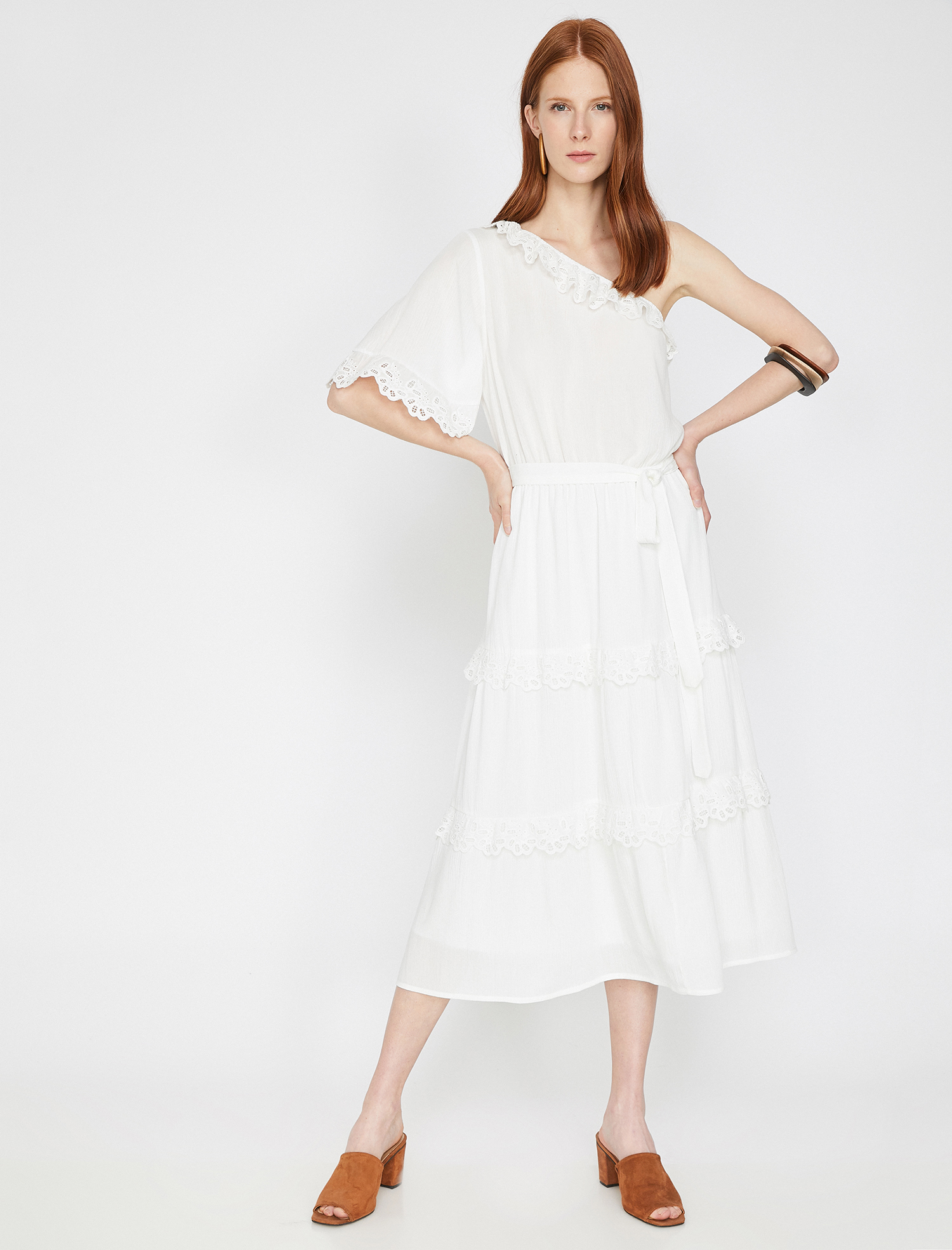 Beyaz Kadın The Summer White Dress – Beyaz Yaz Elbisesi 9YAK83311EW | Koton