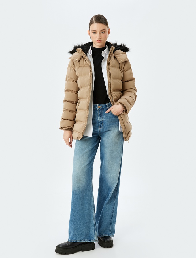 Kadın Şişme Mont, Uzun Şişme Mont Modelleri | Koton