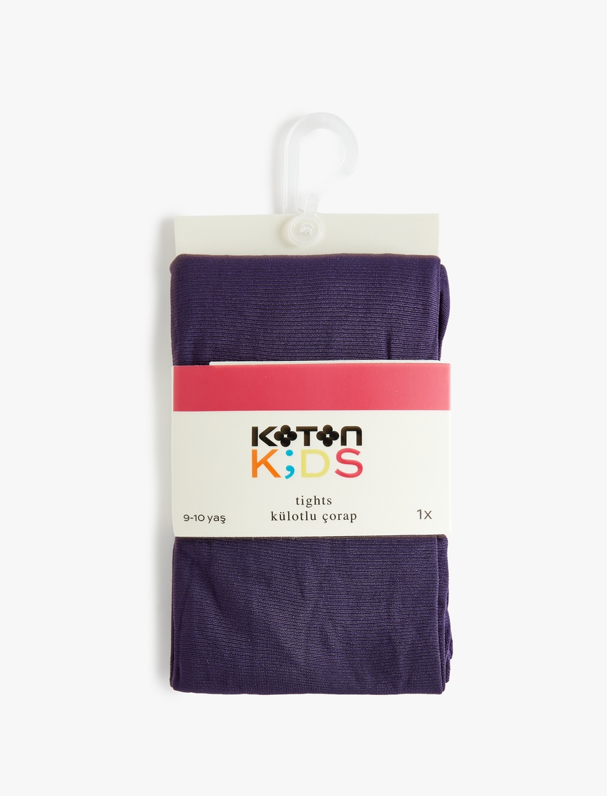 Mor Kız Çocuk Basic Külotlu Çorap 6WKG80138AA | Koton