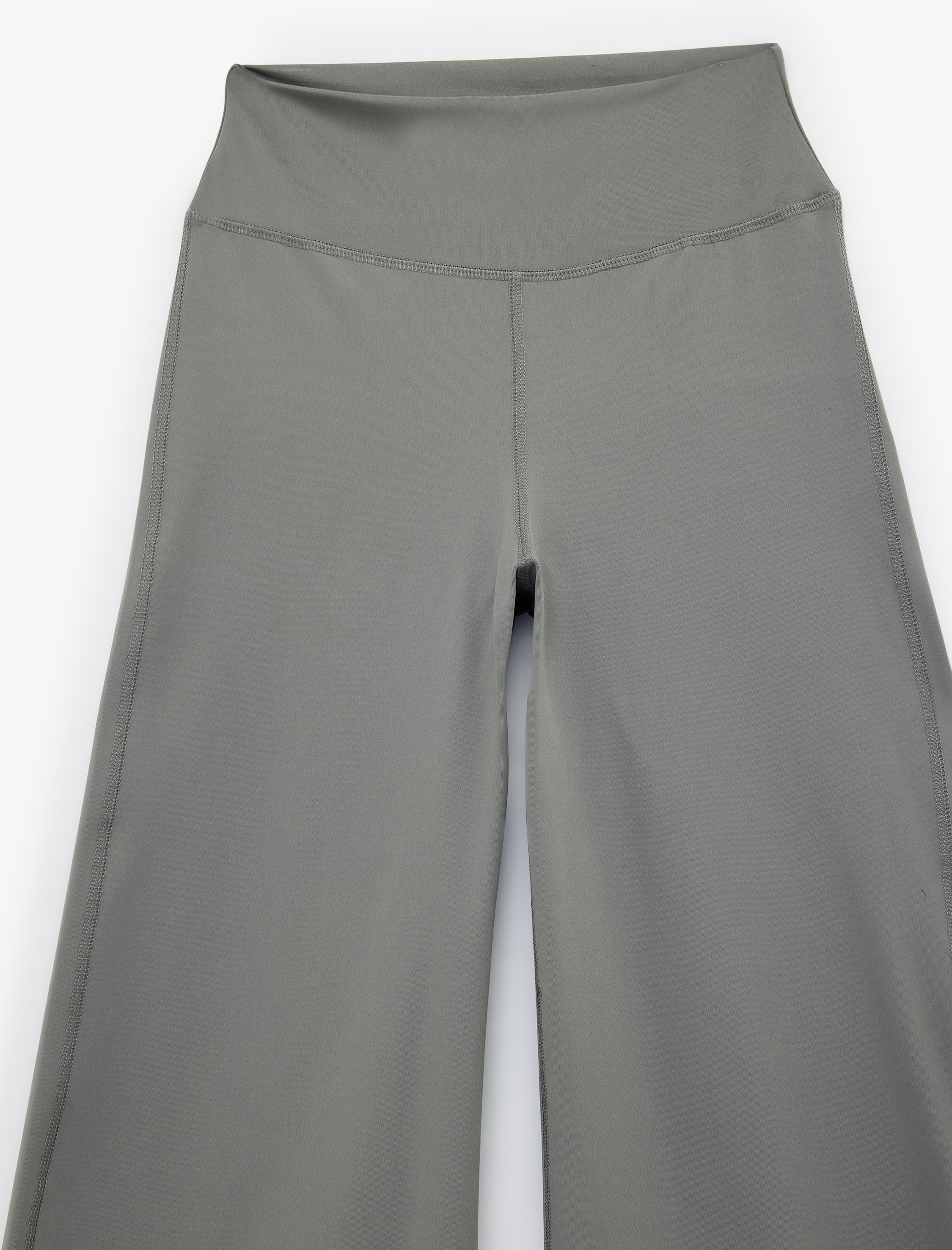 Gri Kadın Yüksek Bel Rahat Kalıp Spor Geniş Paça Eşofman Altı ...