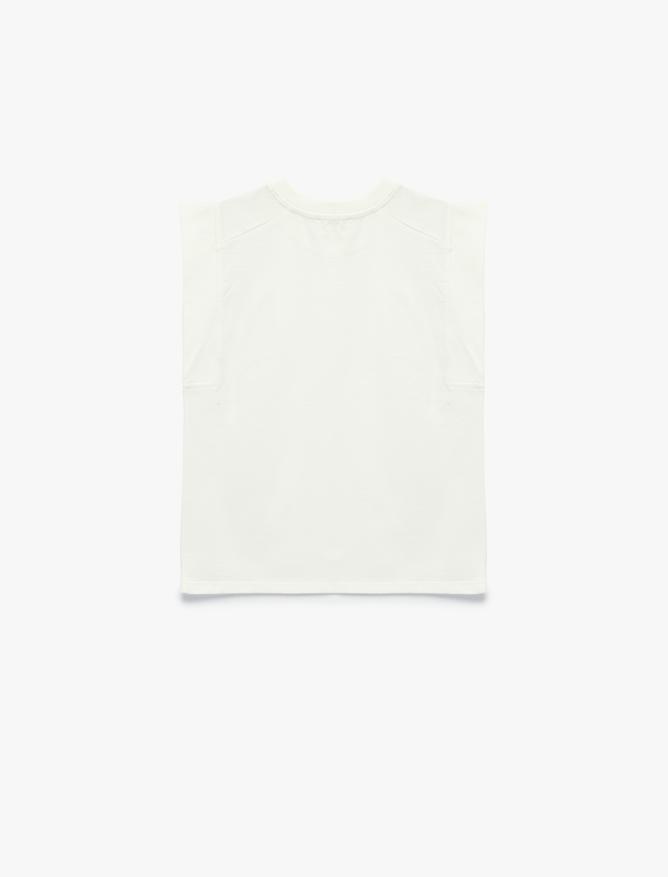 Ekru Kız Çocuk Pamuklu Bisiklet Yaka Kolsuz Basic Tişört 6SKG10086AK ...